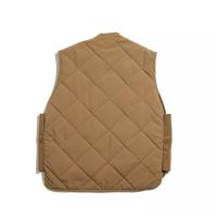 China Winter Solid Men&prime; S Diamond Quilted Zipper Sleeveless Jacket Vest for sale