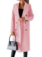 China Customized Puffer Down Coat Polyester Female Plus Size Trench Coat for sale