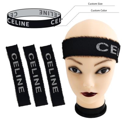 China wholesale elastic custom color logo and width sport athletic headbands for sale