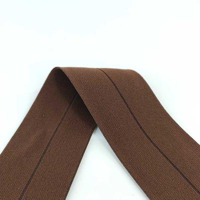 China Customized Fold Over Web Band Adjustable Waistband Elastic Bands for Clothes for sale