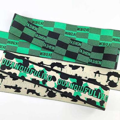 China Daisy Jacquard Elastic Band Rich in Pattern Good Webbing Stretchable Elastic Band for sale