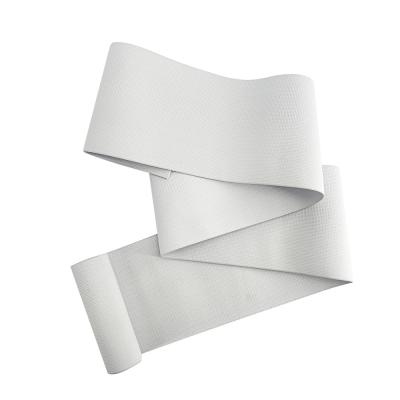 China Free sample manufacturer custom width and logo white elastic waist band for sale