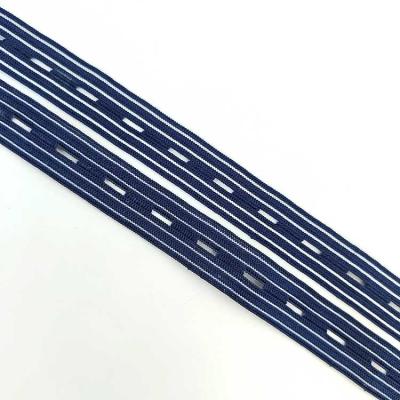 China Rich Size Verified Factory New Design Waistband Elasticated Waistband Webbing Wave Pattern Elastic Band for sale