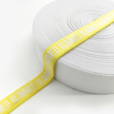 China Popular lace band elastic black white elastic band used for elastic waist band in underwear clothing for sale