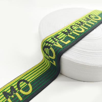 China Soft jacquard elastic band colorful woven custom width waistband for underwear for sale