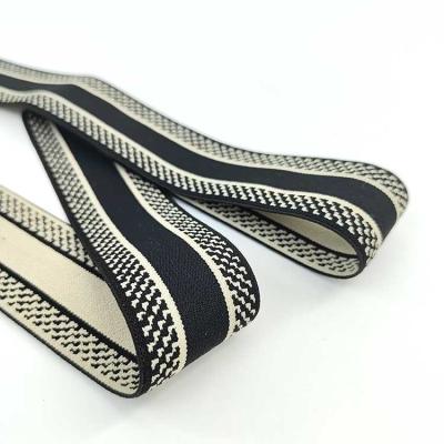 China Fast Delivery underwear custom nylon jacquard woven knitted wide elastic bands for clothes for sale