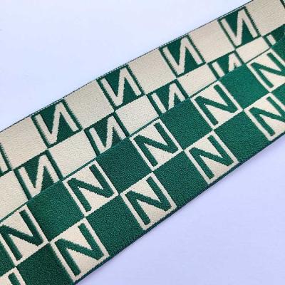 China Polyester Spandex Customized Elastic Band Jacquard Elastic Web Band High Elastic Sewing Band for Wigs Pants Underwear Hand Cr for sale