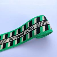 China Modern Pattern Custom Fancy Jacquard Webbing Polyester Yarn-dyed Elastic Webbing for sale