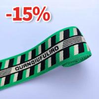China Modern Pattern Custom Fancy Jacquard Webbing Polyester Yarn-dyed Elastic Webbing for sale