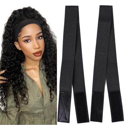 China wholesale free sample manufacturer custom adjustable elastic melt band for wigs for sale