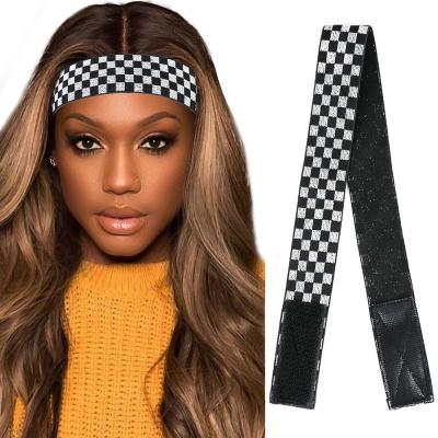 China wholesale free sample manufacturer custom logo blonde wig elastic bands without wig for sale