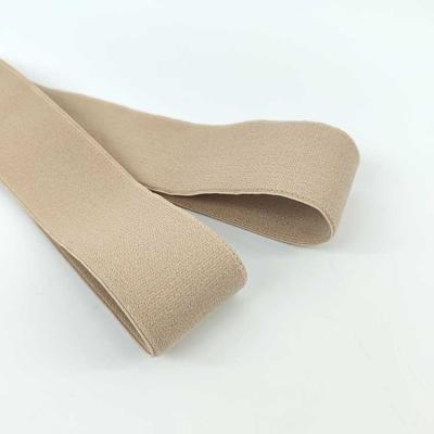 China Free Sample Elastic Webbing Customized Size Color Woven Elastic Band Yarndyed Elastic Band for Clothes for sale