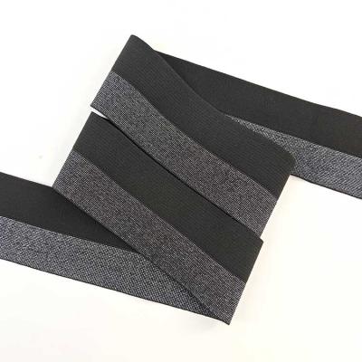 China Glitter Shiny Inter Color Rib Texture Woven Elastic Webbing for Wig Elastic Band for sale