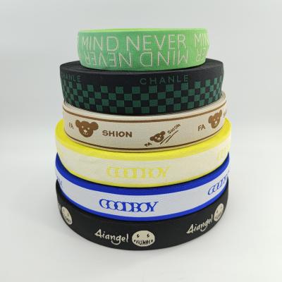 China New Free sample manufacturer custom width and logo elastic band 6.5 mm nylon elastan for sale