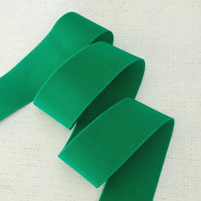 China Free sample manufacturer custom logo color width green waist band elastic for sale