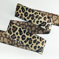 China Free sample manufacturer custom logo width leopard elastic band for sale