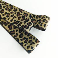 China Free sample manufacturer custom logo width leopard elastic band for sale