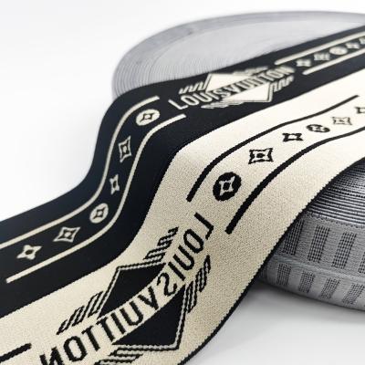 China Free sample manufacturer custom logo printed soft nylon knitted elastic band for sale