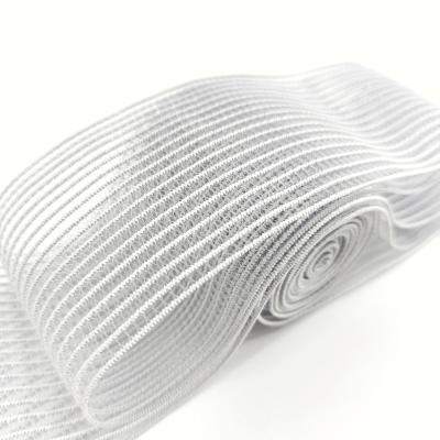 China Free sample manufacturer custom mesh knitted hollow elastic band for sale
