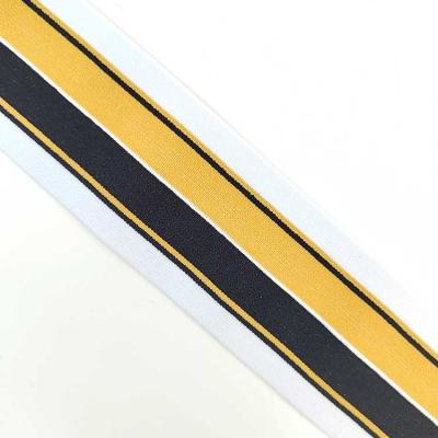 China Jacquard Stripe Band Elastic Web Band Fold Over Elastic Bands for Bags for sale