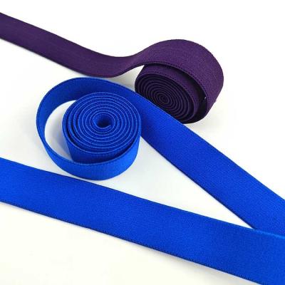 China Different Length Cutting Custom Jacquard Band Adjustable Stretchy Webbing Elastic Band for sale