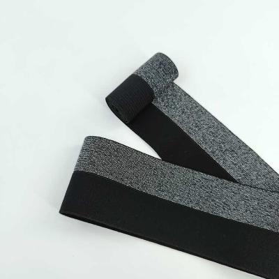 China Custom Draw Cord Elastic Band Jacquard Accessories Trim Elastic Webbing for Clothes for sale