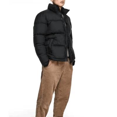 China Factory Warm Puffer Jacket Embroidery Oversized Coat Man Stand Collar Winter Blank Down Jacket Bubble Jacket for Men for sale