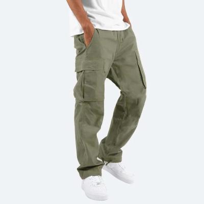 China Sports Polyester Super Dry Trousers Solid Pockets Zip Man Casual Cargo Pants for Men for sale