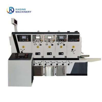 China 150pcs/Min Speed Carton Printing Machine com entalho de cortar com dobrador Gluer à venda