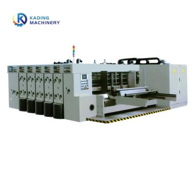 Cina High Speed Lead Edge Feeding Corrugated Box Printing Machine With Multi Color Printing in vendita