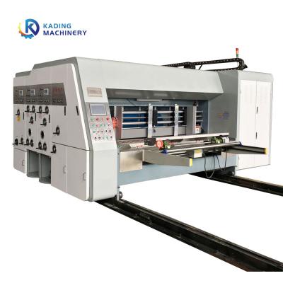 中国 Rotary Die Cutting Corrugated Box Printing Machine With Slotting Knives 販売のため