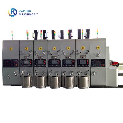 Cina 150pcs/Min Speed Carton Printing Machine con la scanalatura tagliare con la cartella Gluer in vendita