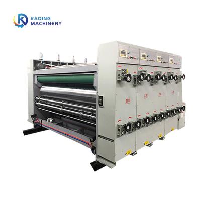 Cina 4 / 5 / 6 Colors Corrugated Box Flexo Printing Machine With Slotting Die Cutting Machine in vendita