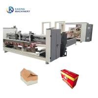 China 4 6 Corners Full Auto Folder Gluer Stitching Machine For Pizza Box Making for sale