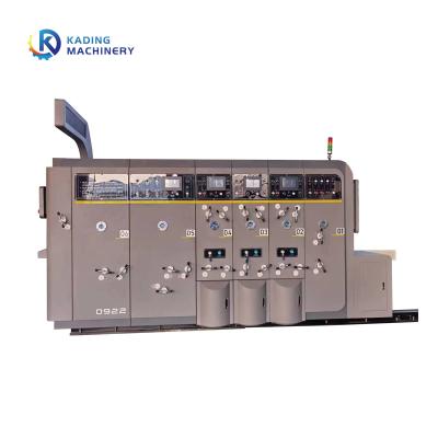 Cina Flexo Ink Corrugated Box Printing Machine With PLC Control Panel in vendita