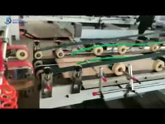 1050 nails/minute Automatic Folder Gluer Stitcher Machine For Corrugated Gluing And Carton Stitching