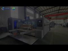 Front Edge Paper Feeding Flexo Printing Machine With Rotary Slotting Die Cutting