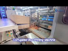 Flexo Water Base Ink Printing Corrugated Box Printing Machine With Slotting Knife For Making Pizza Box