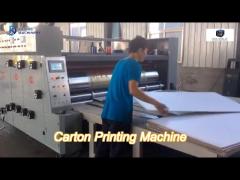 Semi Auto Chain Feeding Carton Box Printing Machine For Corrugated Box