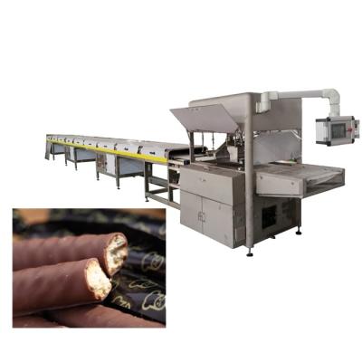 Cina PLC Control Compound Chocolate Enrobing Machine Larghezza 1000 mm in vendita