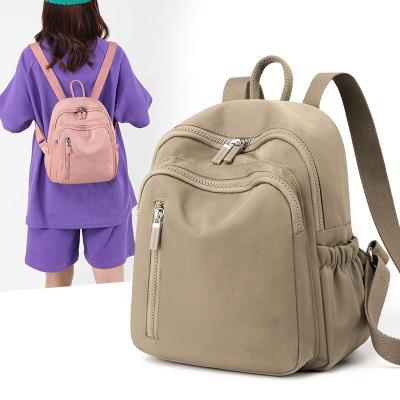 Fashion Vintage Nylon Shoulder Backpack Travel Rucksack Sling Notebook Bag For Women