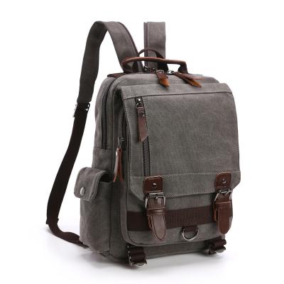 China Customizable Colors and Sizes Canvas Laptop Backpack for Students and Travel for sale