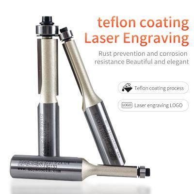 Cina Fresa per router ARDEN popolare 1/2 1/4 scanalatura dritta Cnc per la lavorazione del legno Fresa per rifilatura a filo con fondo piatto per legno con cuscinetto in vendita