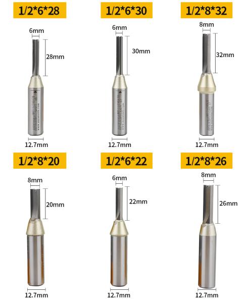 Quality Arden CNC Router Bit TCT Carbide Milling Cutter 2 Flute Straight Bit for MDF for sale