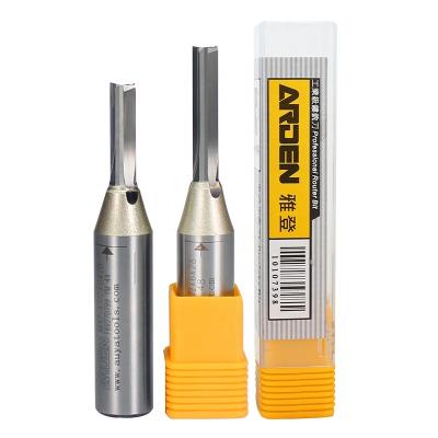 Cina Fresa diritta a due taglienti in TCT da 1/4 12,7mm per fresatura legno per MDF, compensato, truciolato, legno duro, per router CNC Arden in vendita