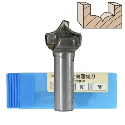 China Pointed Nose Tiger Bit 65HRC  Arc Milling Door Panel  Cnc Machion Tools for sale