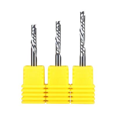 Cina YINGBA OEM Customized Wholesale Up and Down Cutting Single Edge Spiral Carbide End Mill Compression Router Bit per il legno in vendita