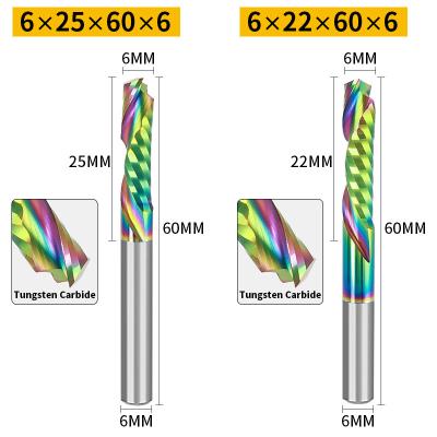 Cina Tagliatore di fresatura composito a bordo singolo per legno massello Tavola di densità colorata rivestimento fino taglio macchina di incisione CNC OEM personalizzabile in vendita
