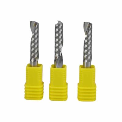 China 5A Single Edge Milling Cutter Acrylic PVC Material Cutting and Milling Cutter Carbide Spiral End Milling Cutter for sale
