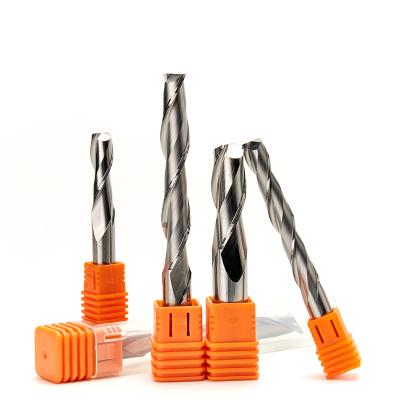 China YINGBA CNC Router Bit Two Flute Spiral Bits Carbide End Mill for Acrylic PVCHardwood CNC Tool Engraving Bit Upcut Milling Cutter for sale